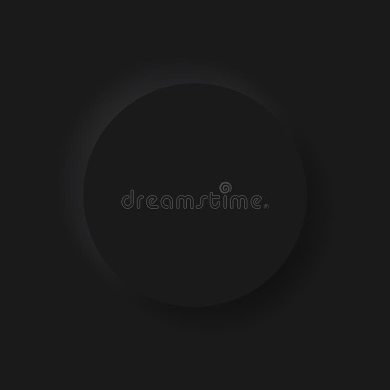 Black Neumorphism Soft Ui Design For Web Design Application Ui And More Stock Vector