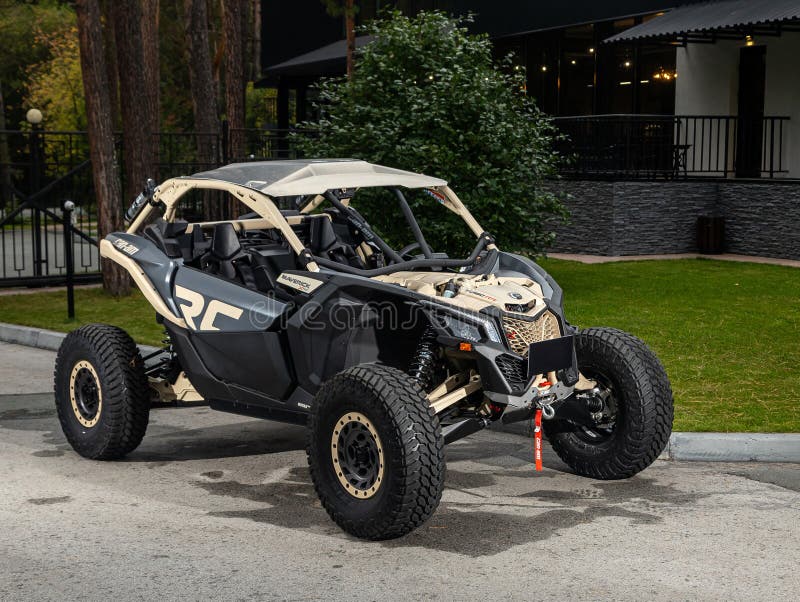 Black New ATV Can-am Maverick Editorial Stock Image - Image of action ...