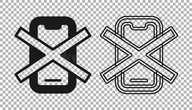 No Cell Sign Transparent Stock Illustrations – 116 No Cell Sign ...