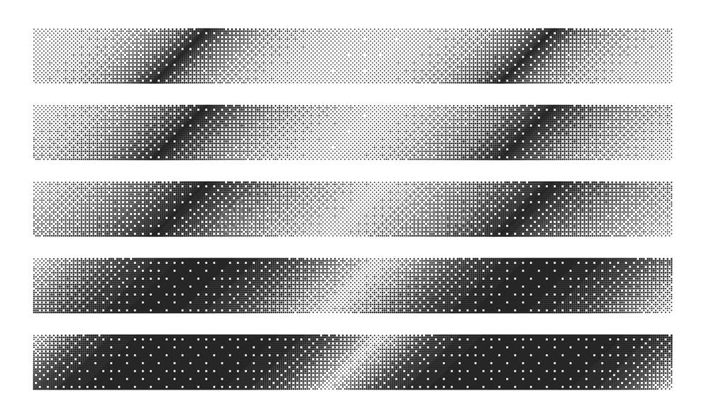 Black Noise Bitmap Dither Linear Diagonal Gradient with Various Density ...
