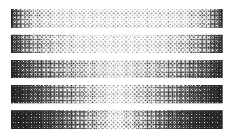 Black Noise Bitmap Dither Linear Gradients with Various Density Isolate ...