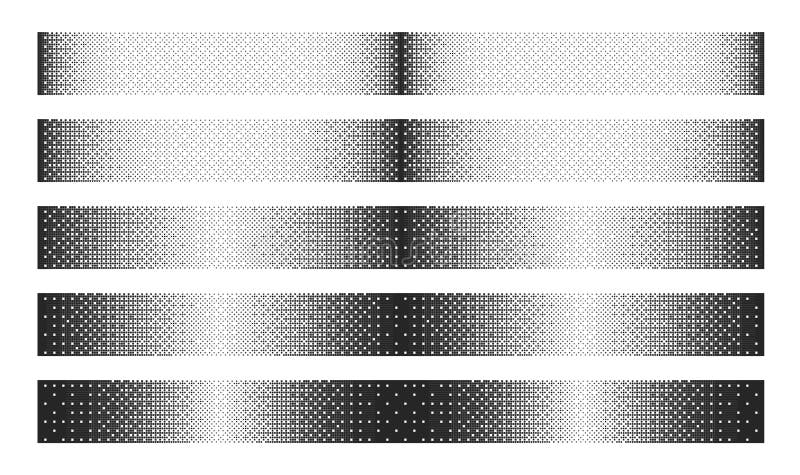 Black Noise Bitmap Dither Linear Gradients with Various Density Isolate ...