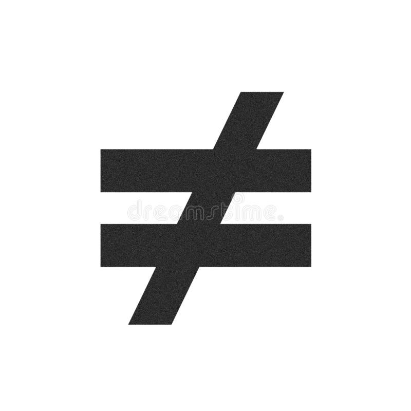 Not Equal Symbol Math Stock Illustrations – 267 Not Equal Symbol Math ...