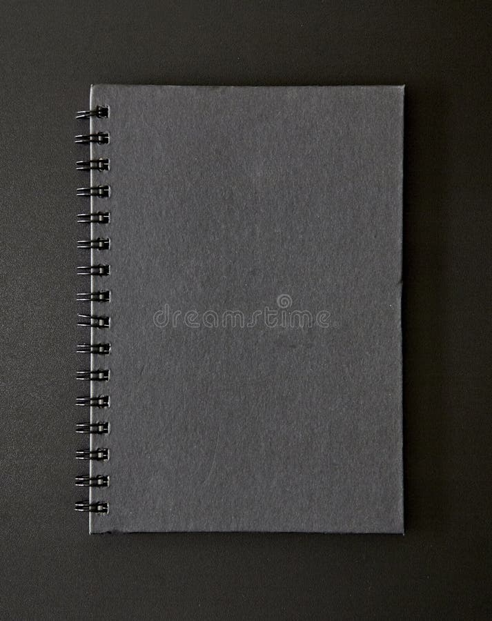 Black Note Book stock photo. Image of message, text - 198464952