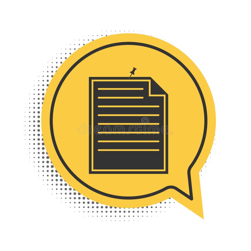 3d Pinned yellow note stock illustration. Illustration of stationery ...