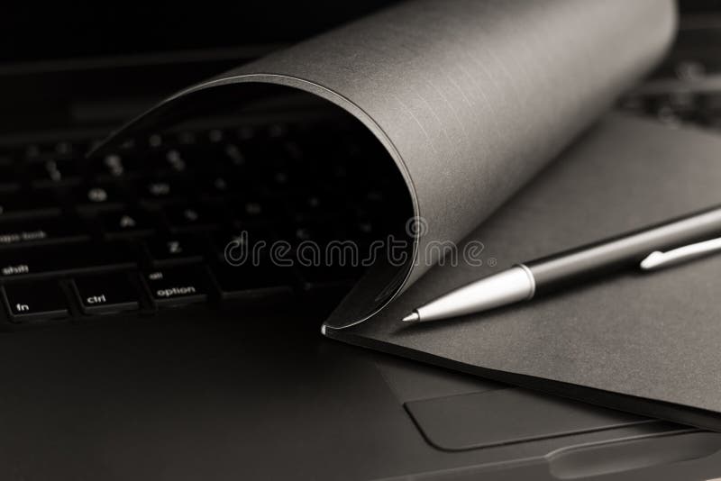 Black Notebook stock image. Image of internet, creative - 2106345