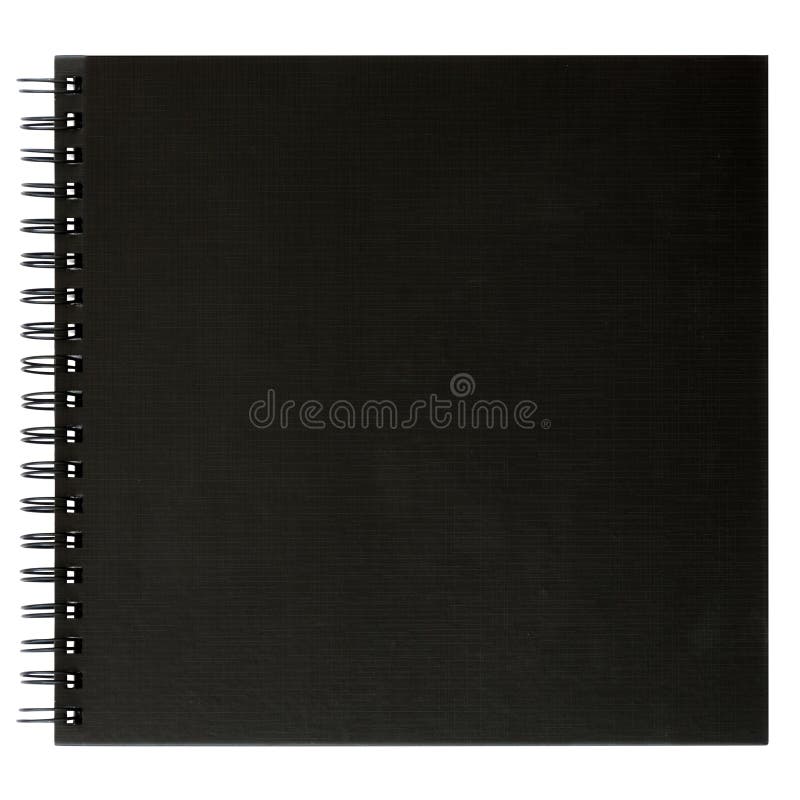 Black notebook stock photo. Image of spiral, notebook - 43801058