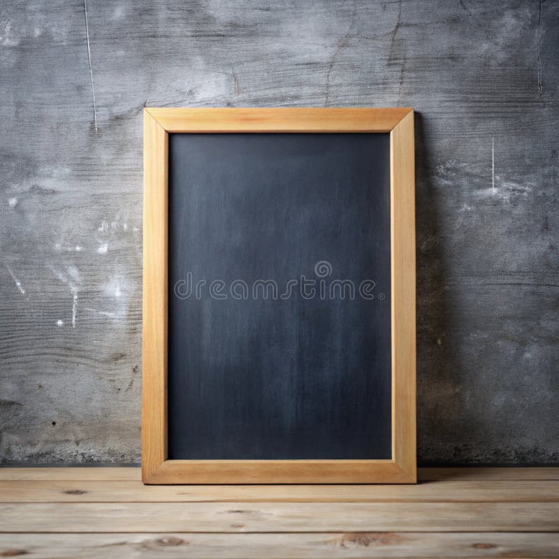 Black Notice Board with "Open" Text on Grey Wall Stock Illustration ...