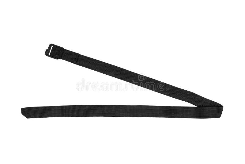Black Nylon Fastening Belt, Strap Isolated on White Background Stock ...