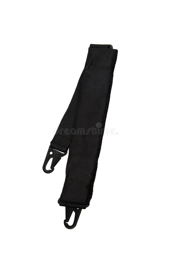 Nylon Shoulder Strap for a Gun Isolated on White Back. Belt for ...