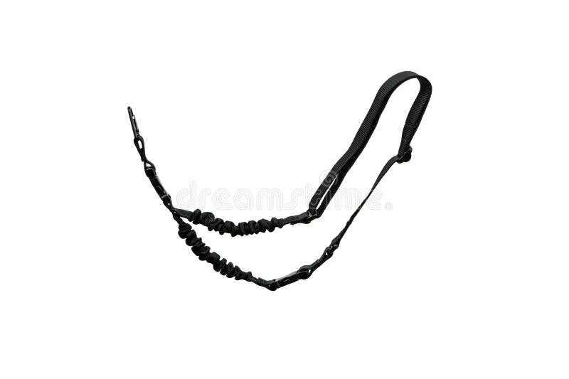 Nylon Shoulder Strap for a Gun Isolated on White Back. Belt for ...