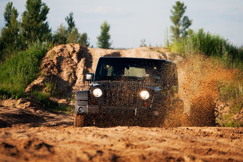 Off road car in mud stock photo. Image of sand, terrain - 29741812