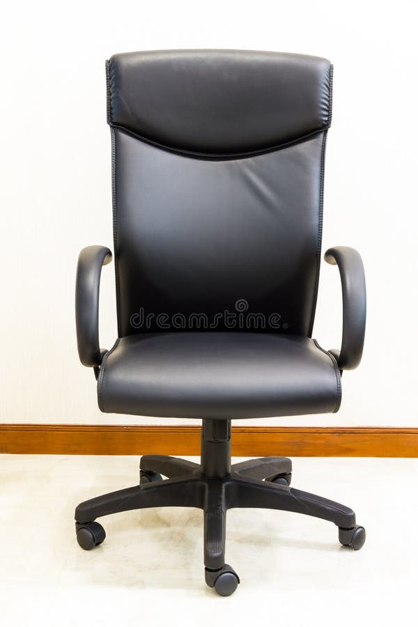 Black office chair stock image. Image of elegance, front - 30577629