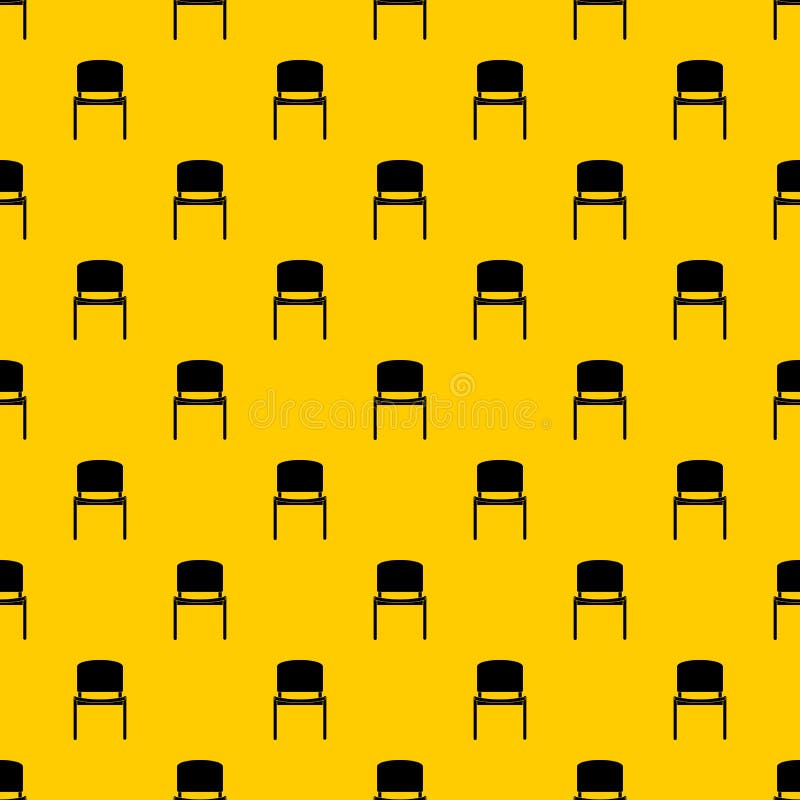 Black Office Chair Pattern Vector Stock Vector - Illustration of ...