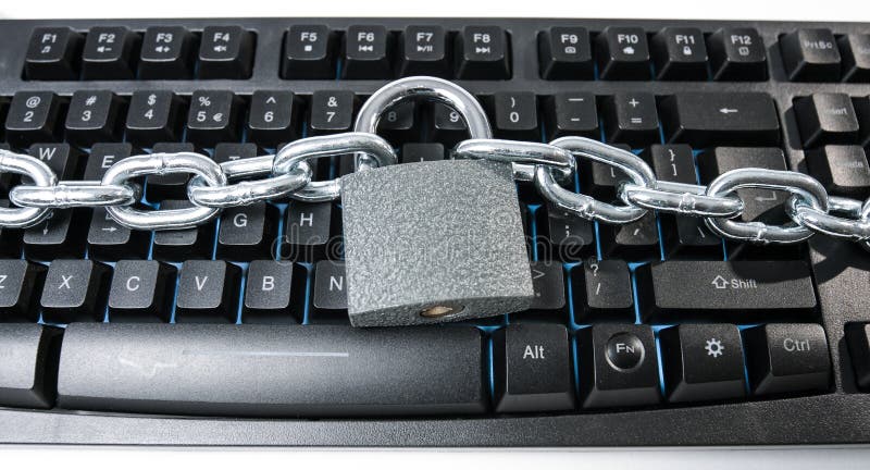Protected computer stock image. Image of idea, keyboard - 21142927