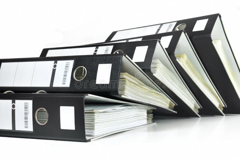 Stack of office files stock image. Image of office, filing - 11581343