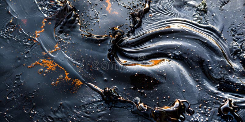 Black Oil Abstract Background Stock Photo - Image of liquid, abstract ...