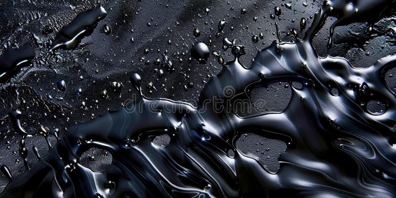 Black oil texture close-up stock illustration. Illustration of ...