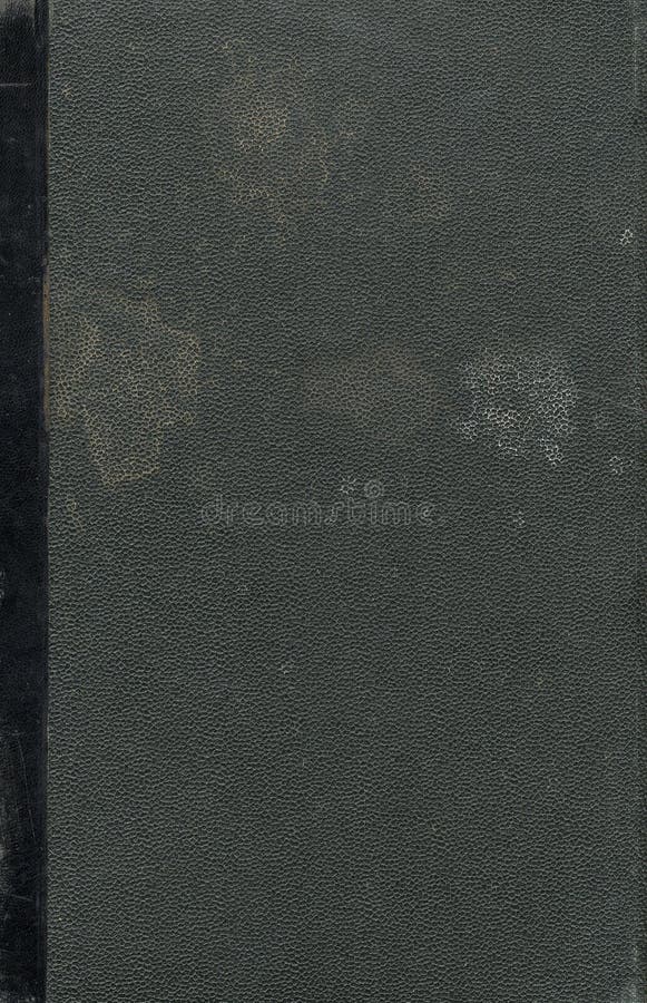 Black Old Book Cover. Rough Surface with Embossed Stock Photo - Image ...