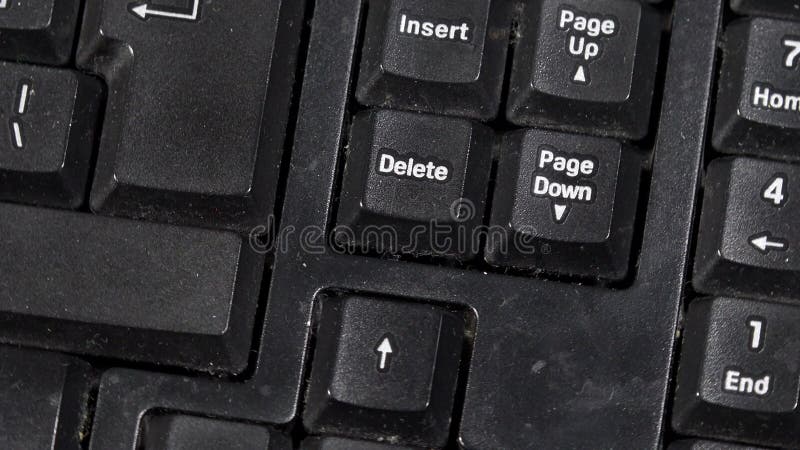 Black Old Computer Keyboard Stock Footage - Video of input, keyboard ...