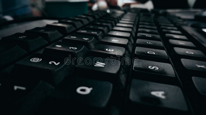 Black old keyboardb stock photo. Image of keyboard, komputer - 244946076