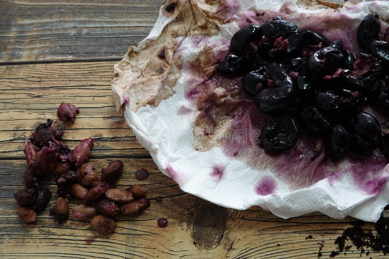 Black Olive Seeds. Olive Pits To Plant at Home Stock Image - Image of ...
