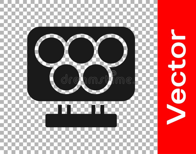 Black Olympic Rings Icon Isolated on Transparent Background. Vector ...