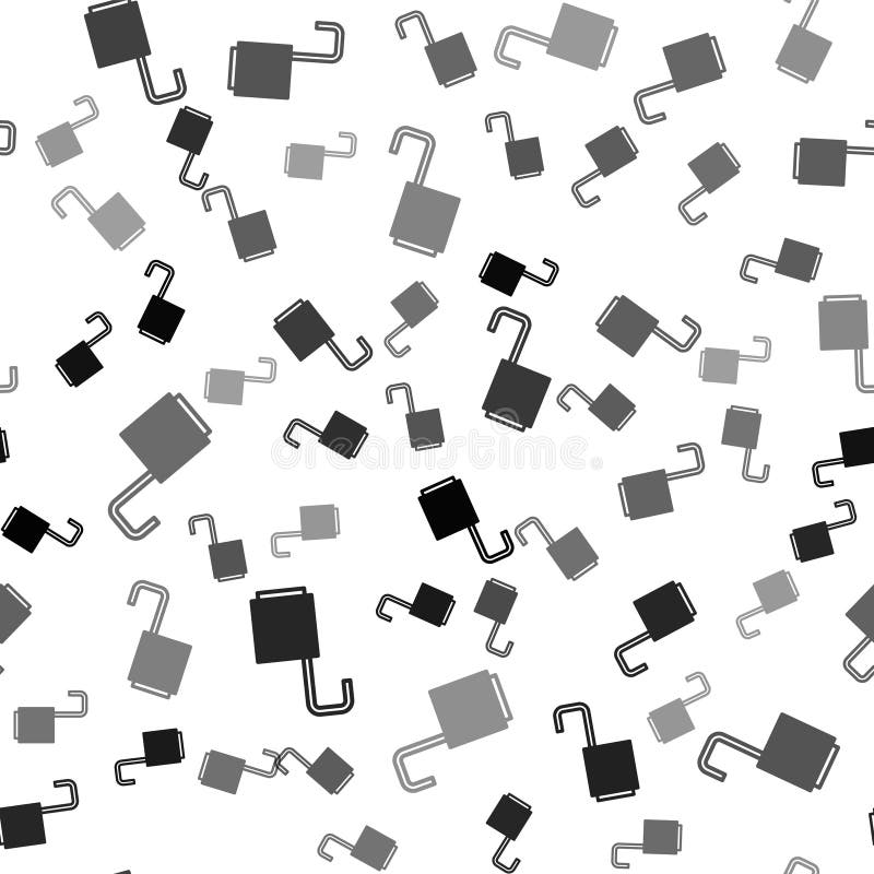 Opened Lock. Unlock Icon for Website. Paper Cut Style Padlock Icon with ...