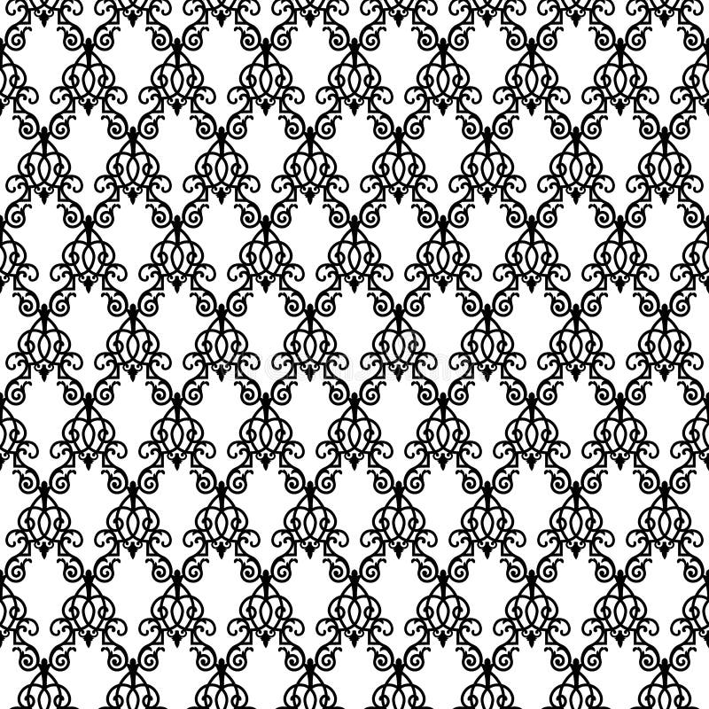 Black openwork pattern stock vector. Illustration of decorative - 130076353