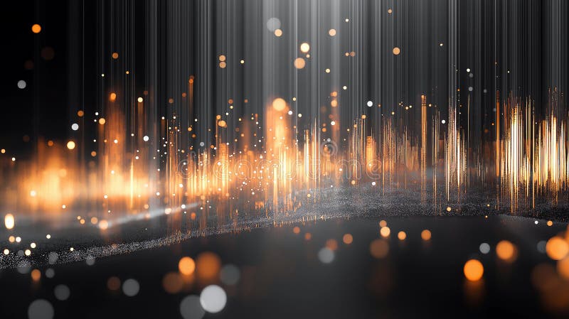 A Black and Orange Background with a Lot of Dots. the Dots are in ...