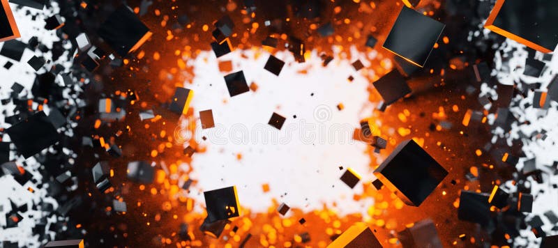 Black and Orange Box Motion Business Frame Background, Plaid Stock ...