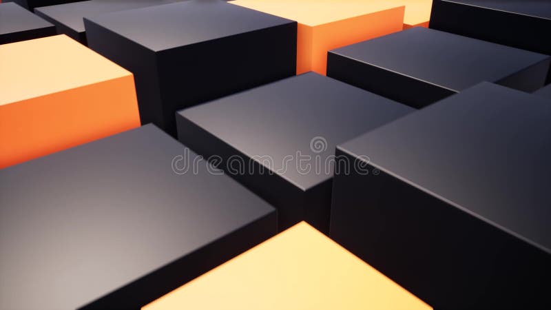 Black and Orange Boxes Modern Packaging for Digital Wallpaper Design ...