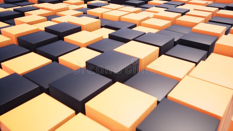 Black and Orange Boxes Modern Packaging for Digital Wallpaper Design ...