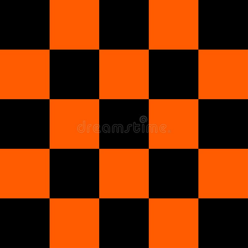 Orange Checkered Background Stock Illustration - Illustration of ...