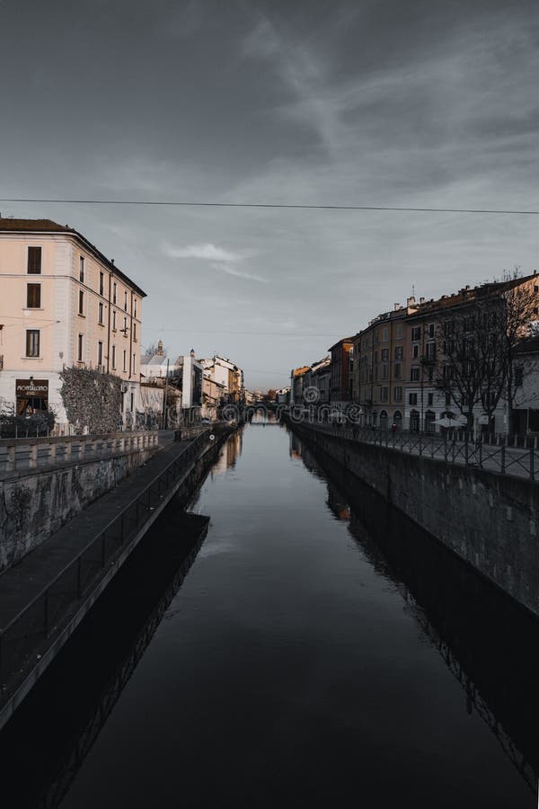 Black and Orange Color of a River Editorial Photography - Image of ...