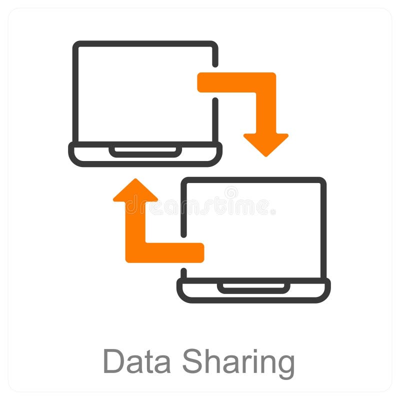 Data Sharing stock vector. Illustration of transfer - 339901248