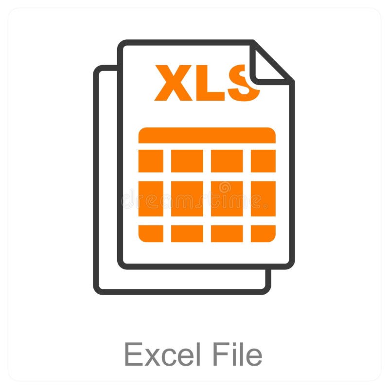 Excel File stock vector. Illustration of spreadsheet - 339901337