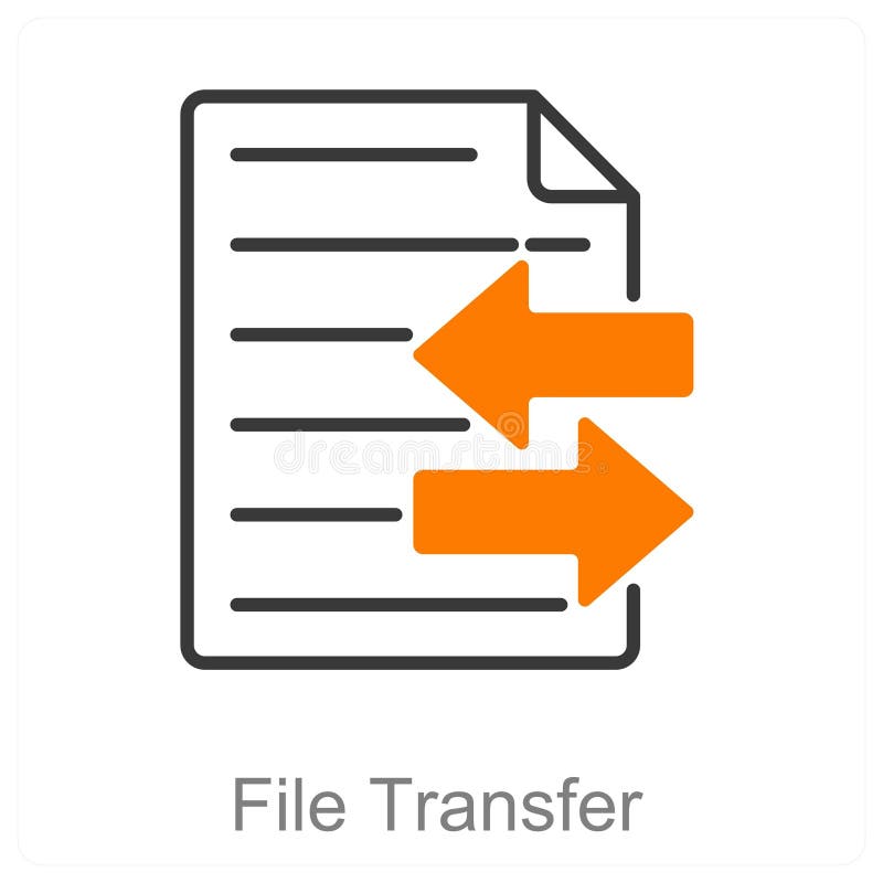 File Transfer stock illustration. Illustration of exchange - 339901320