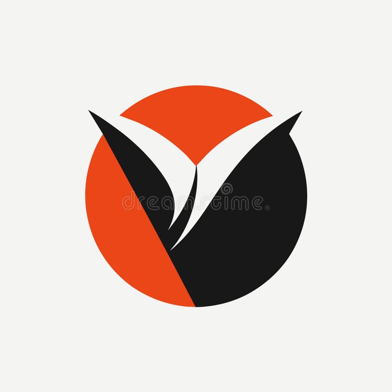 A Black and Orange Logo Design Displayed on a Plain White Background, a ...
