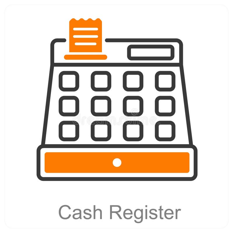 Cash Register stock vector. Illustration of commerce - 339913872