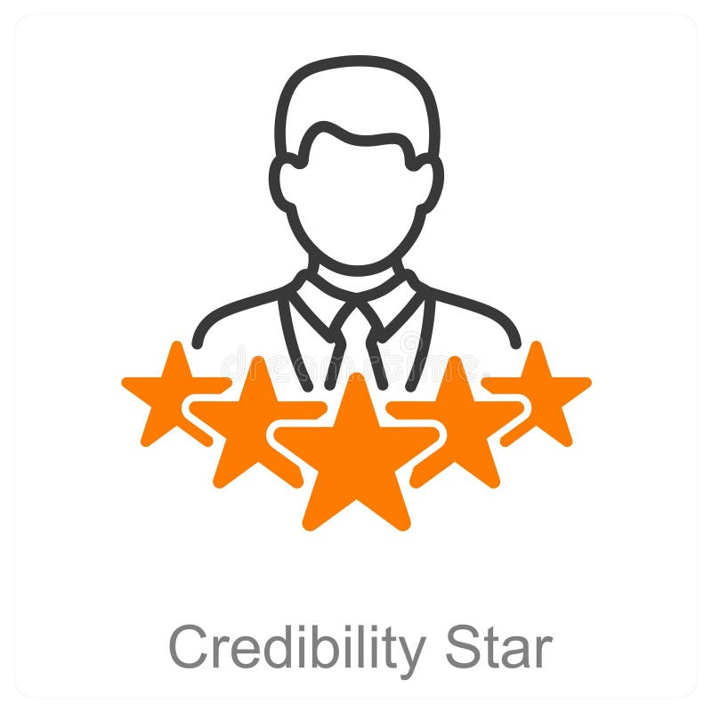 Credibility Star stock illustration. Illustration of merit - 339916226
