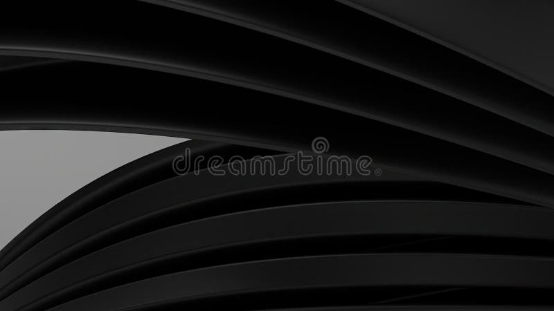 Black Organic Curve Combination Abstract, Dramatic, Modern, Luxury ...