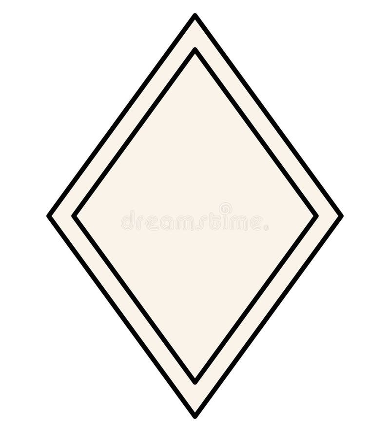 Black Ornament Frame in Diamond Shaped Vector Design Stock Vector ...