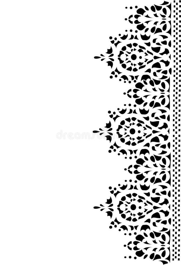 Black ornamental strip stock illustration. Illustration of nature - 4154822