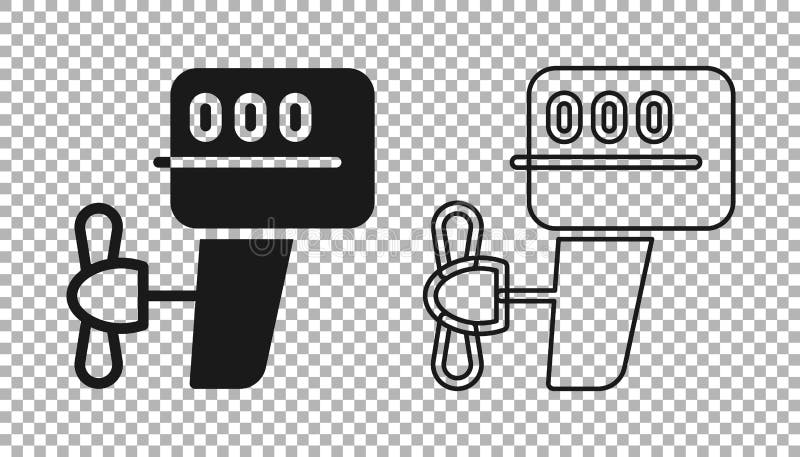 Black Outboard Boat Motor Icon Isolated on Transparent Background. Boat ...