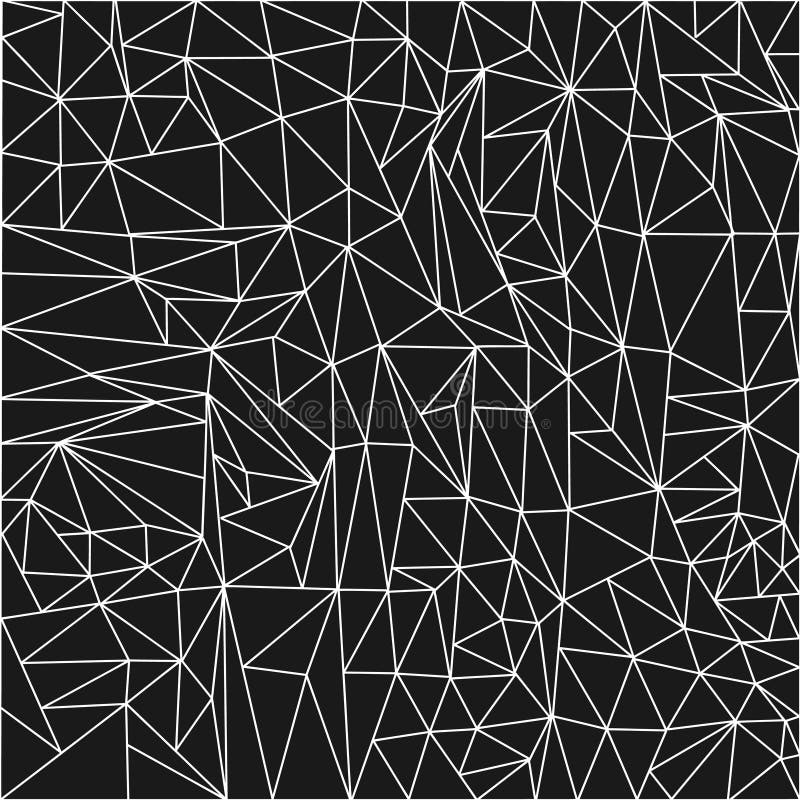 Black Outline Abstract Geometric Design Stock Vector - Illustration of ...