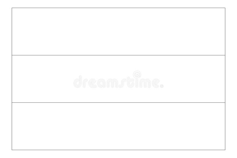 Black Outline Flag of Germany Stock Vector - Illustration of ensign ...