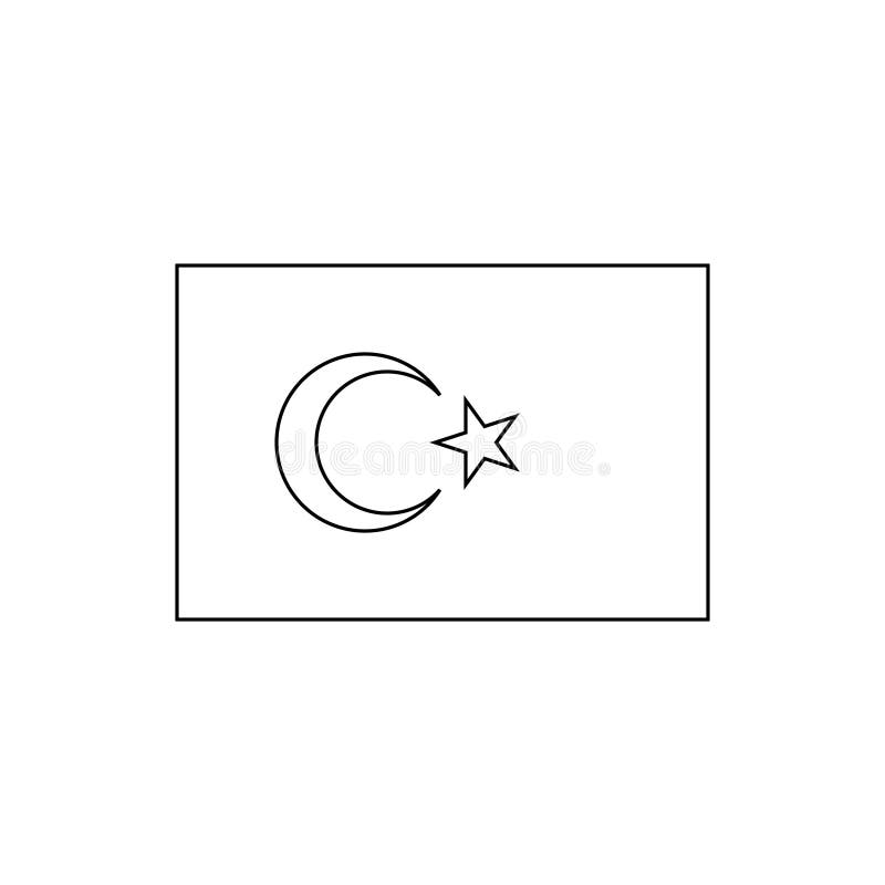 Turkey Thin Line Icon, Domestic Animals Concept, Farm Bird Silhouette ...