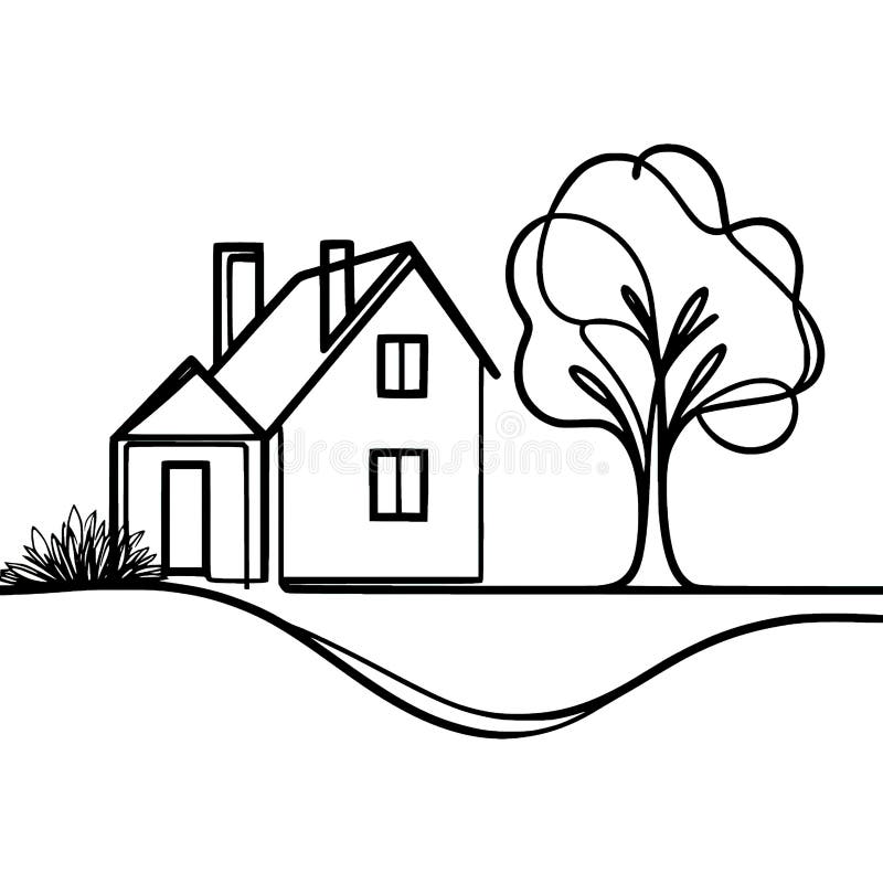 Tree House Outline Stock Illustrations – 32,826 Tree House Outline ...