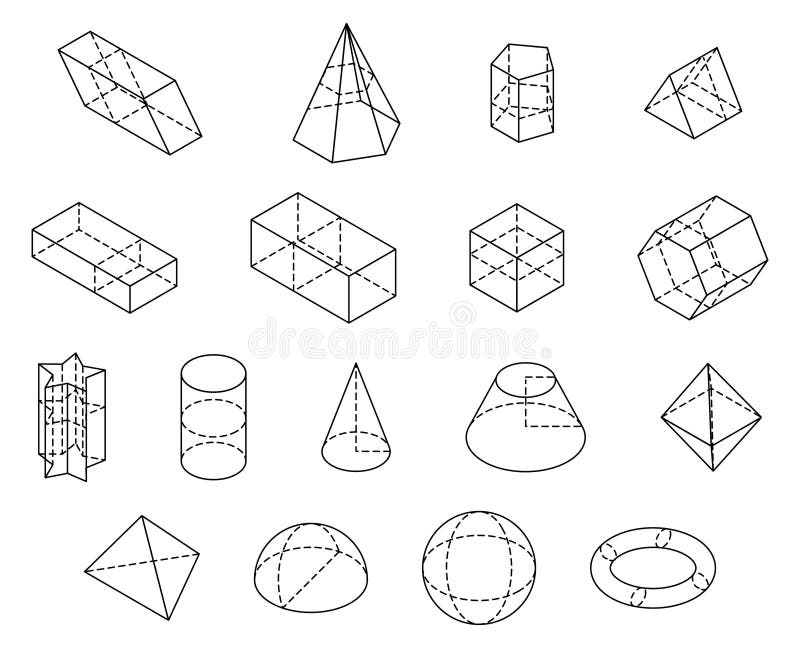 Black Outline Basic Shapes Stock Illustrations – 2,903 Black Outline ...